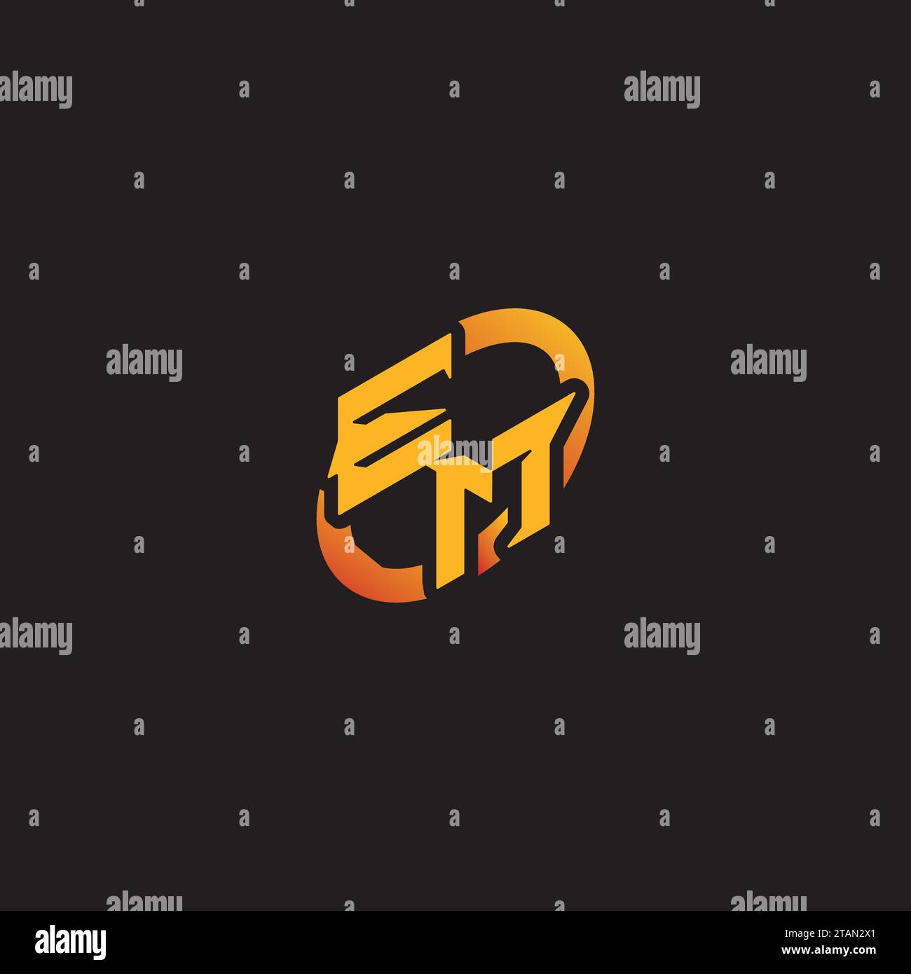 ME combination letter unique initials logo esport for gaming team ...