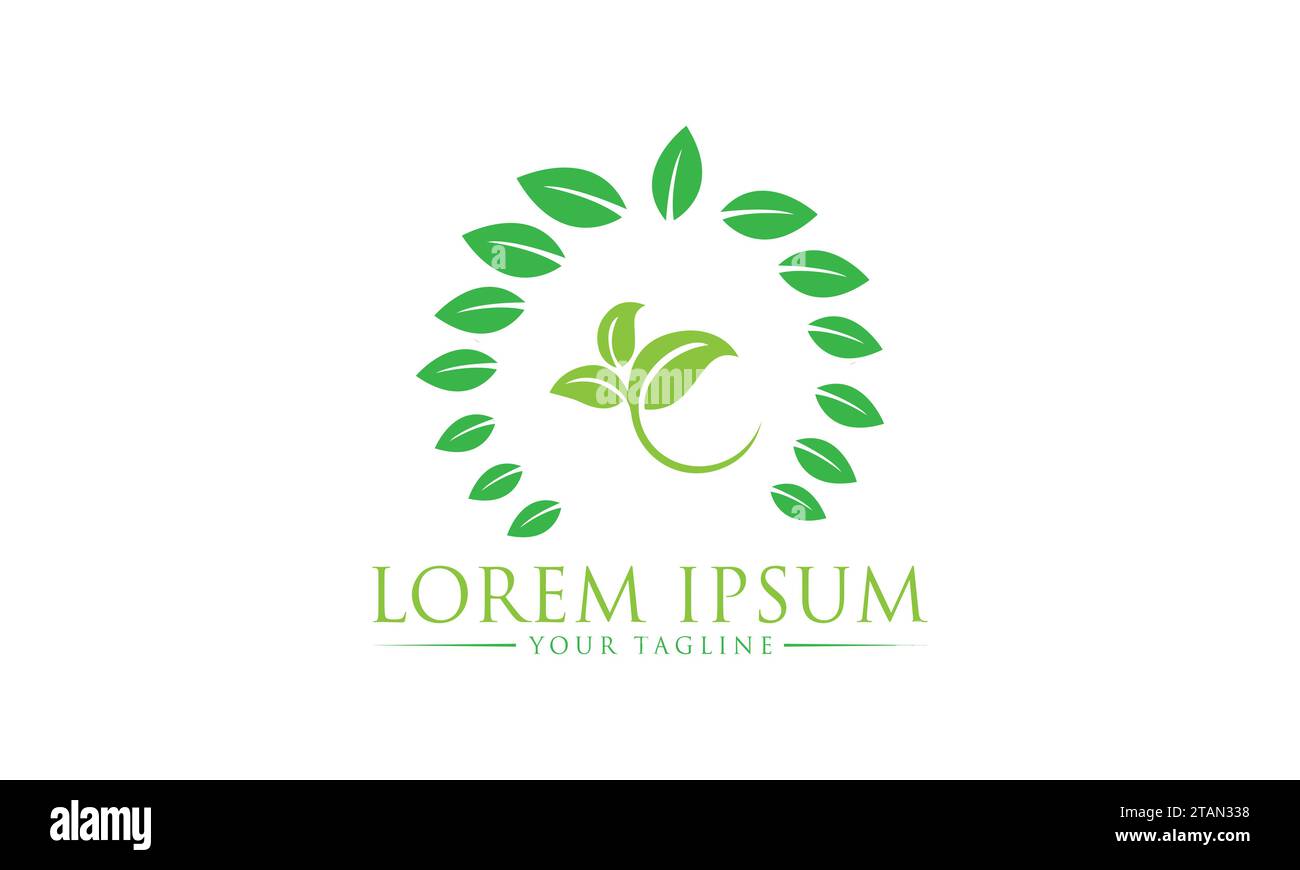 Leaf Logo Design Unique and Creative Logo Design Stock Vector Image ...