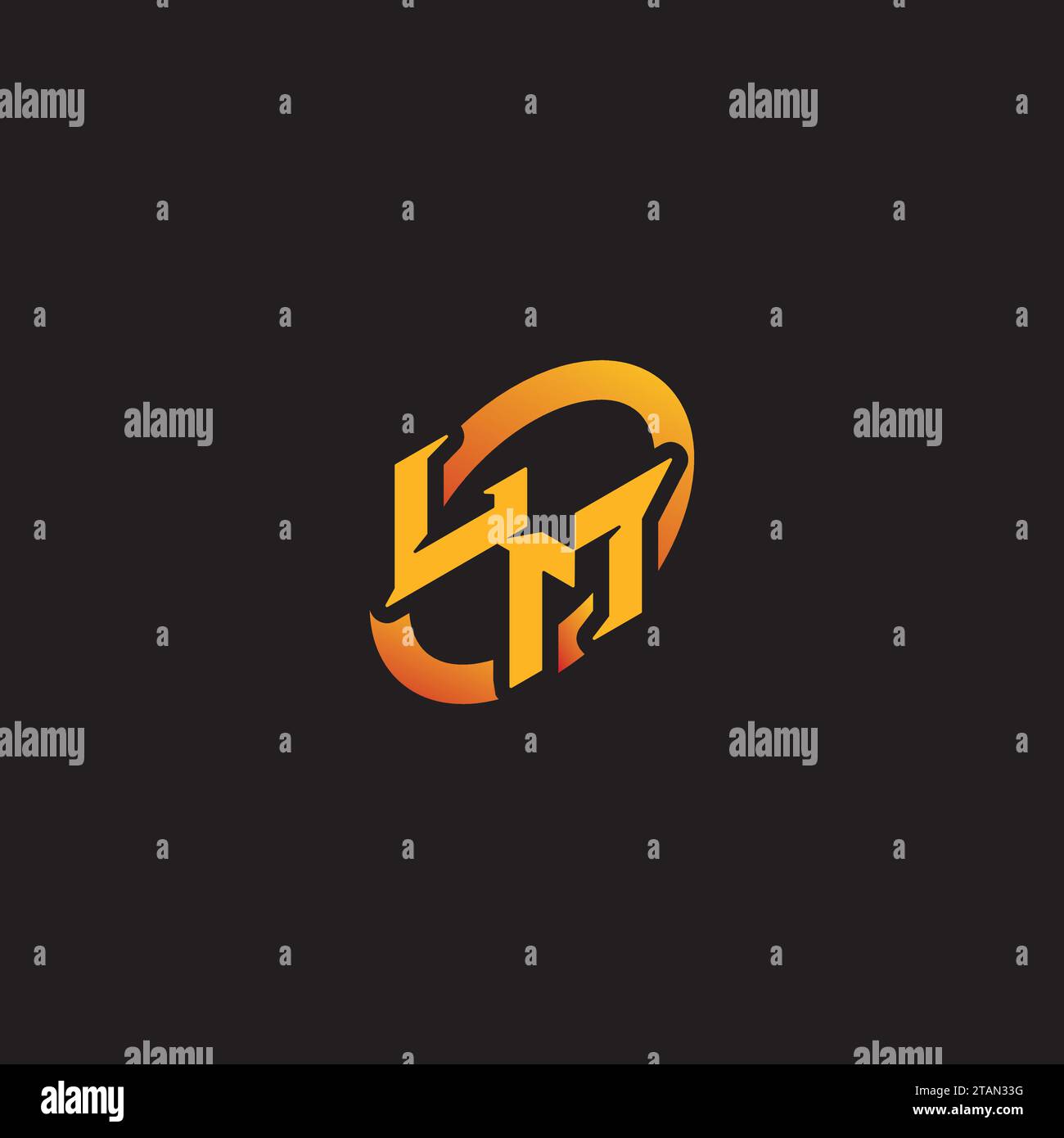 ML combination letter unique initials logo esport for gaming team ...
