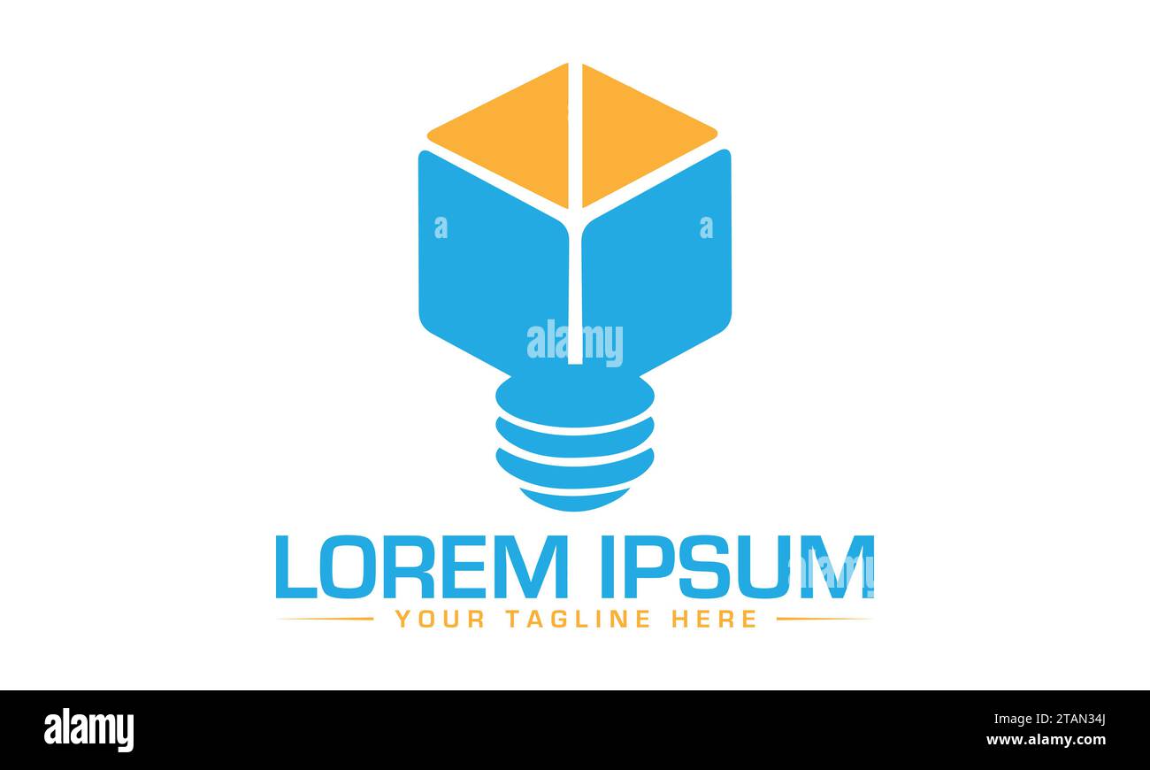 Modern bulb logo hi-res stock photography and images - Alamy