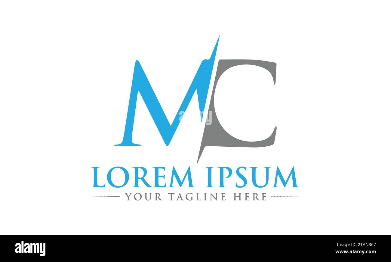 MC Logo Design Unique and Creative Logo Design Stock Vector Image & Art ...