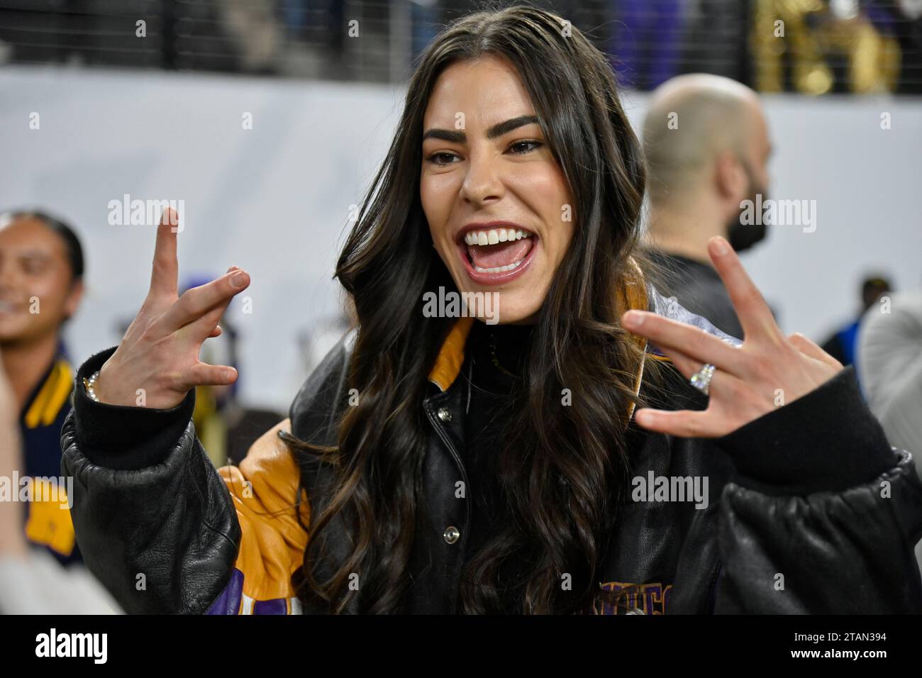 WNBA basketball player and Washington alumnus Kelsey Plum cheers during ...