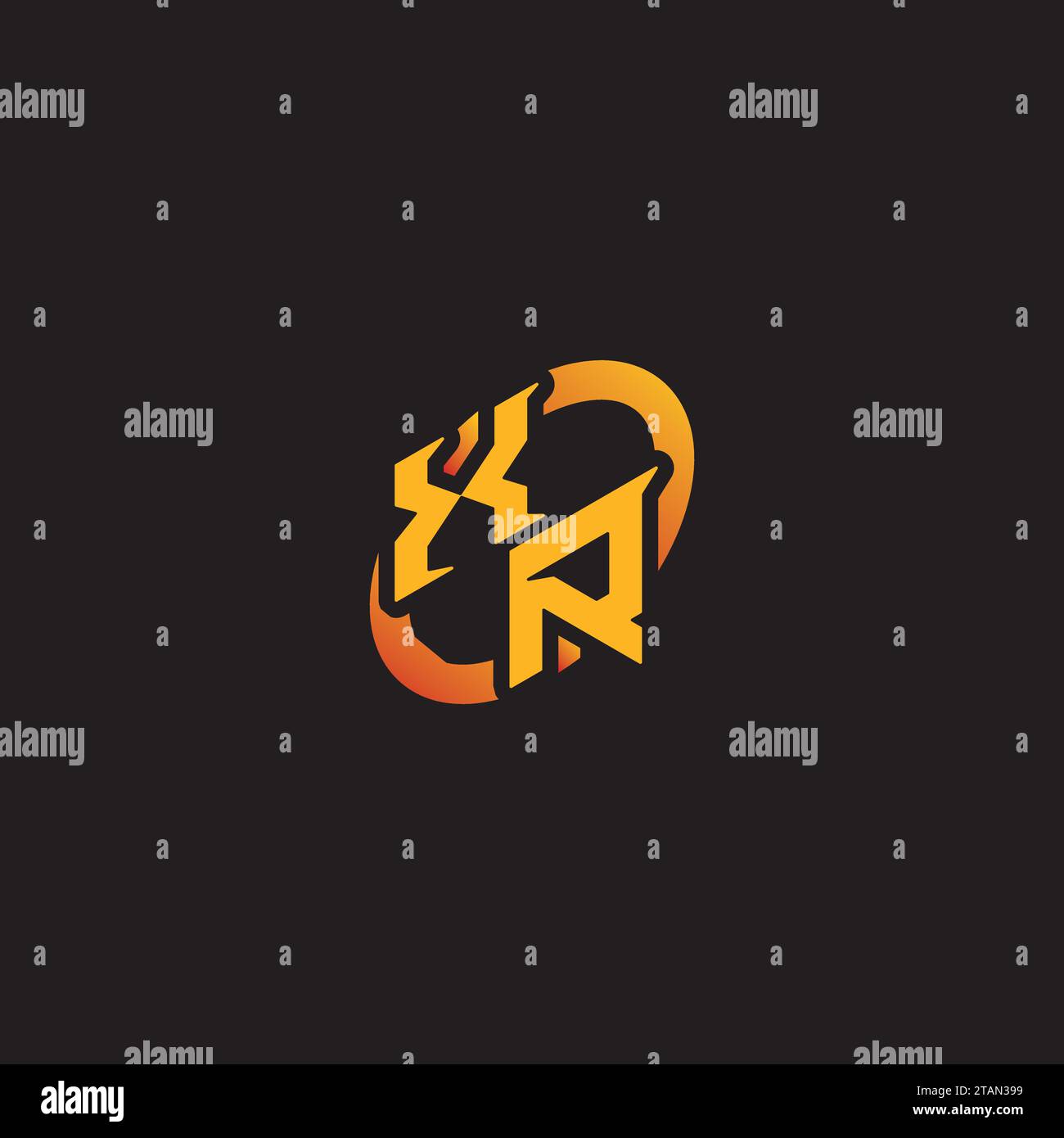 RX combination letter unique initials logo esport for gaming team ...
