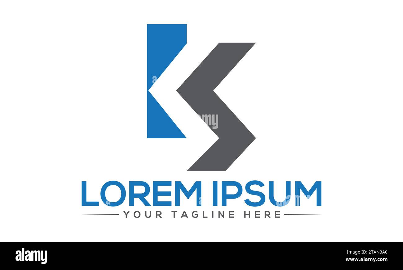 Ks logo design hi-res stock photography and images - Alamy