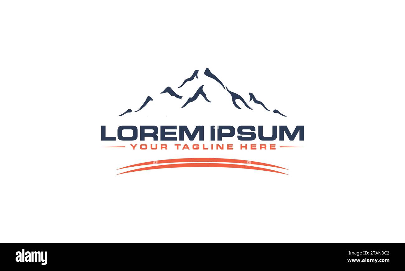 Mountain Logo Design Unique and Professional Logo Design Stock Vector ...