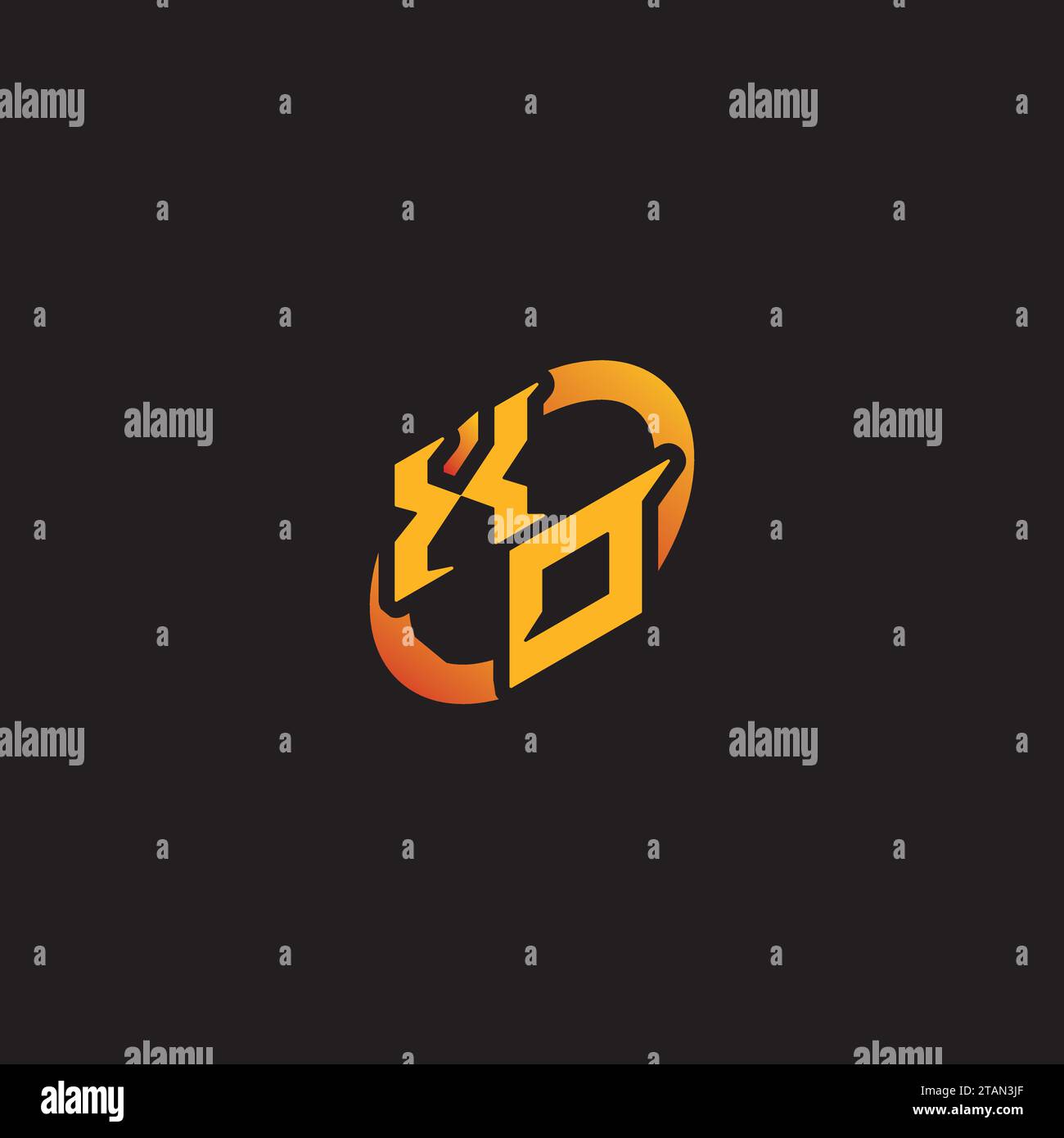 OX combination letter unique initials logo esport for gaming team ...