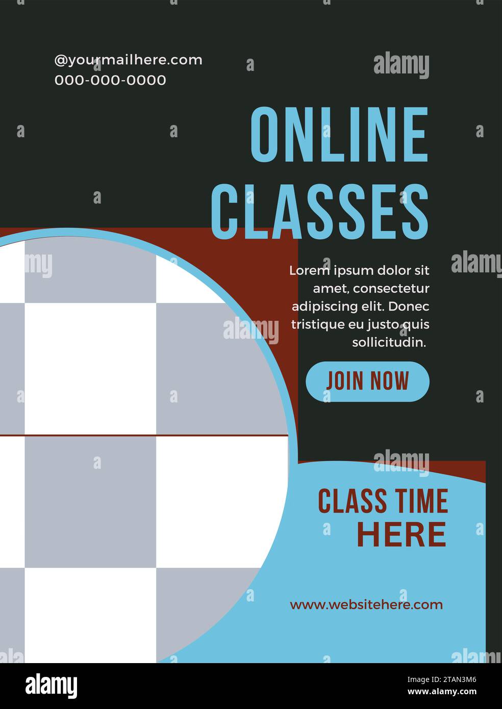 Seminar flyer template hi-res stock photography and images - Alamy