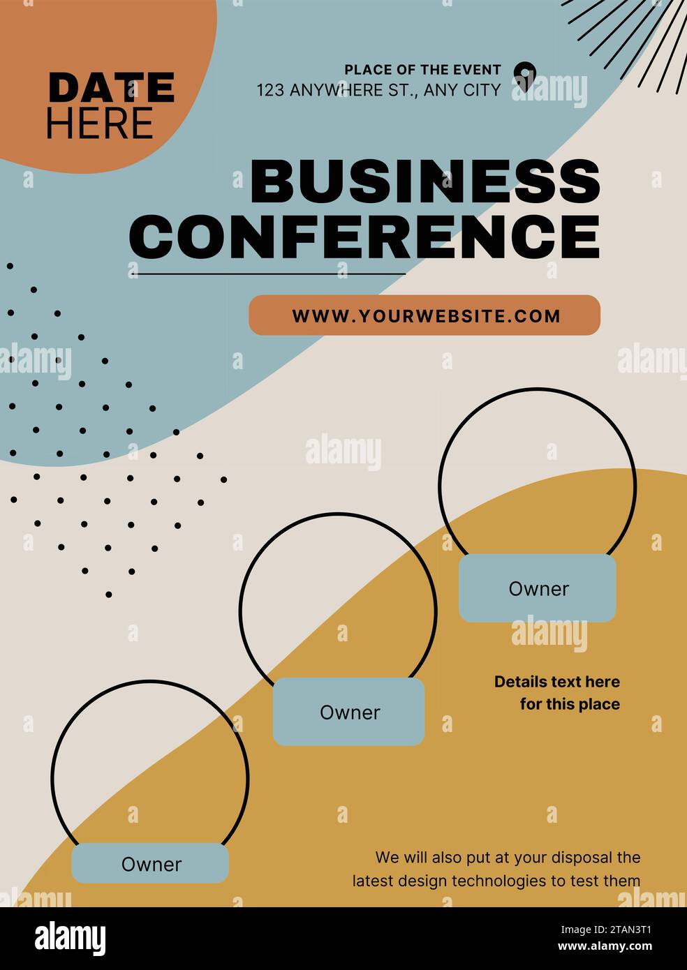 Conference flyer design ideas hi-res stock photography and images - Alamy