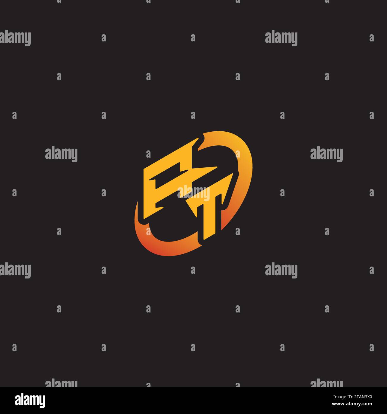 TA combination letter unique initials logo esport for gaming team ...