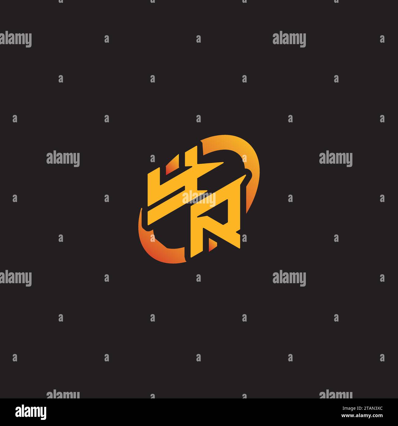 RY combination letter unique initials logo esport for gaming team ...