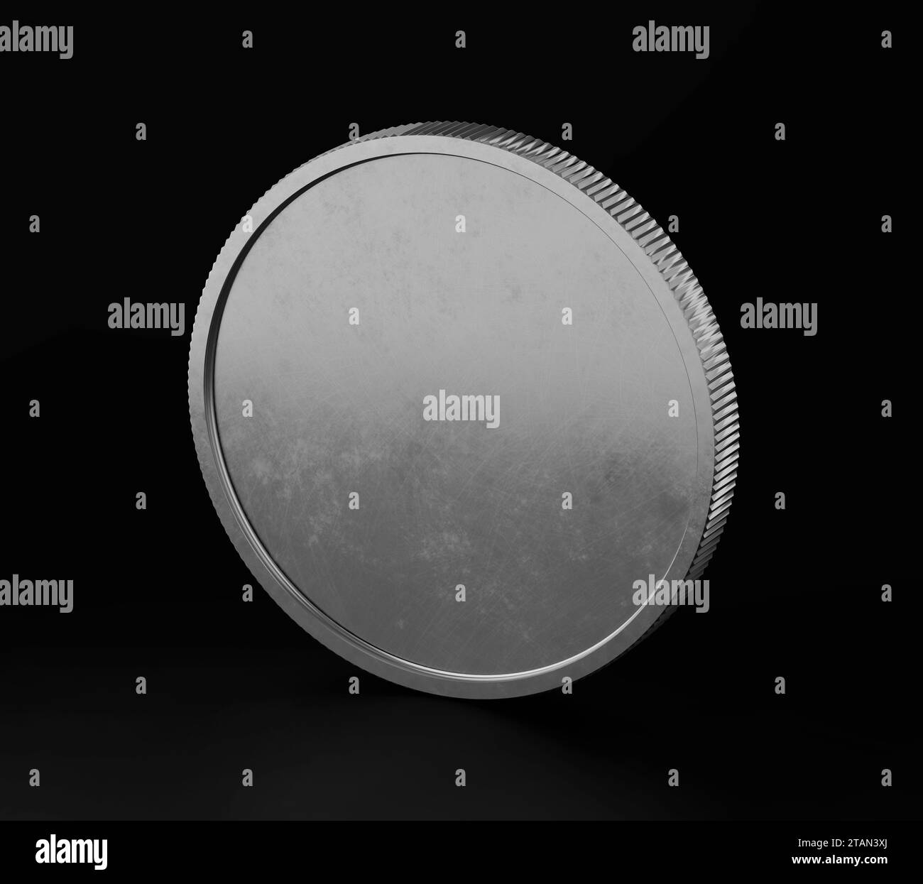 Silver Coin, Front View, Mockup Template, Banking Concept ...