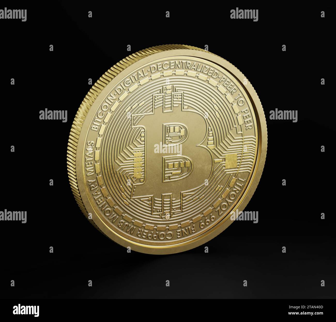 Bitcoin, Front View, Mockup Template, Banking Concept, Cryptocurrency ...