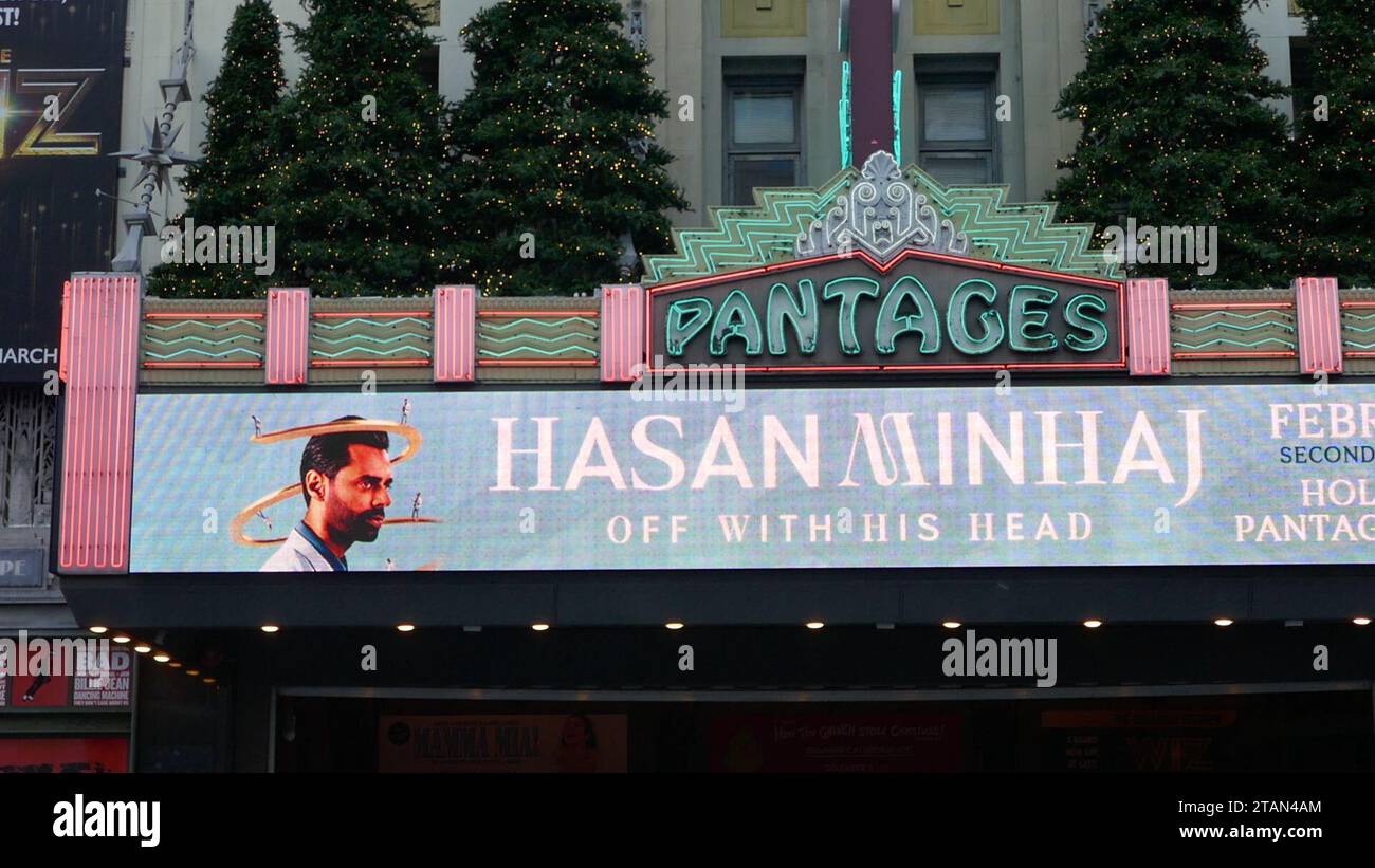 Hollywood, California, USA 1st December 2023 A general view of ...