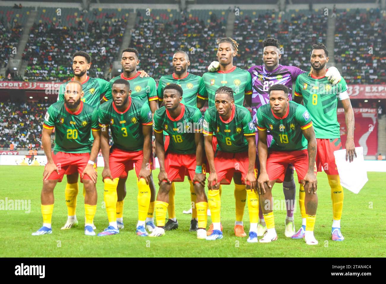 DOUALA, CAMEROON - NOVEMBER 17: Cameroon during the 2026 FIFA World Cup ...