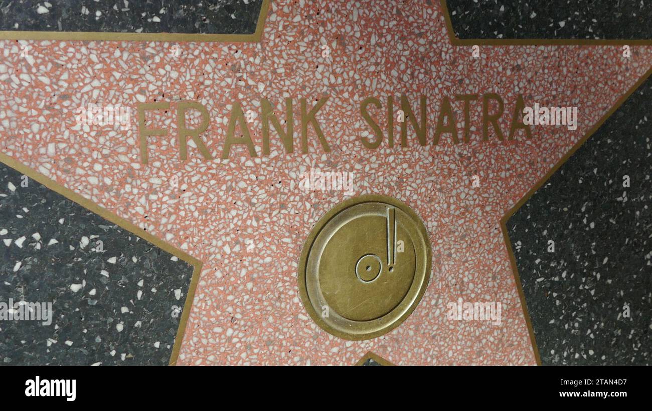 Hollywood, California, USA 1st December 2023 Singer Frank Sinatra ...