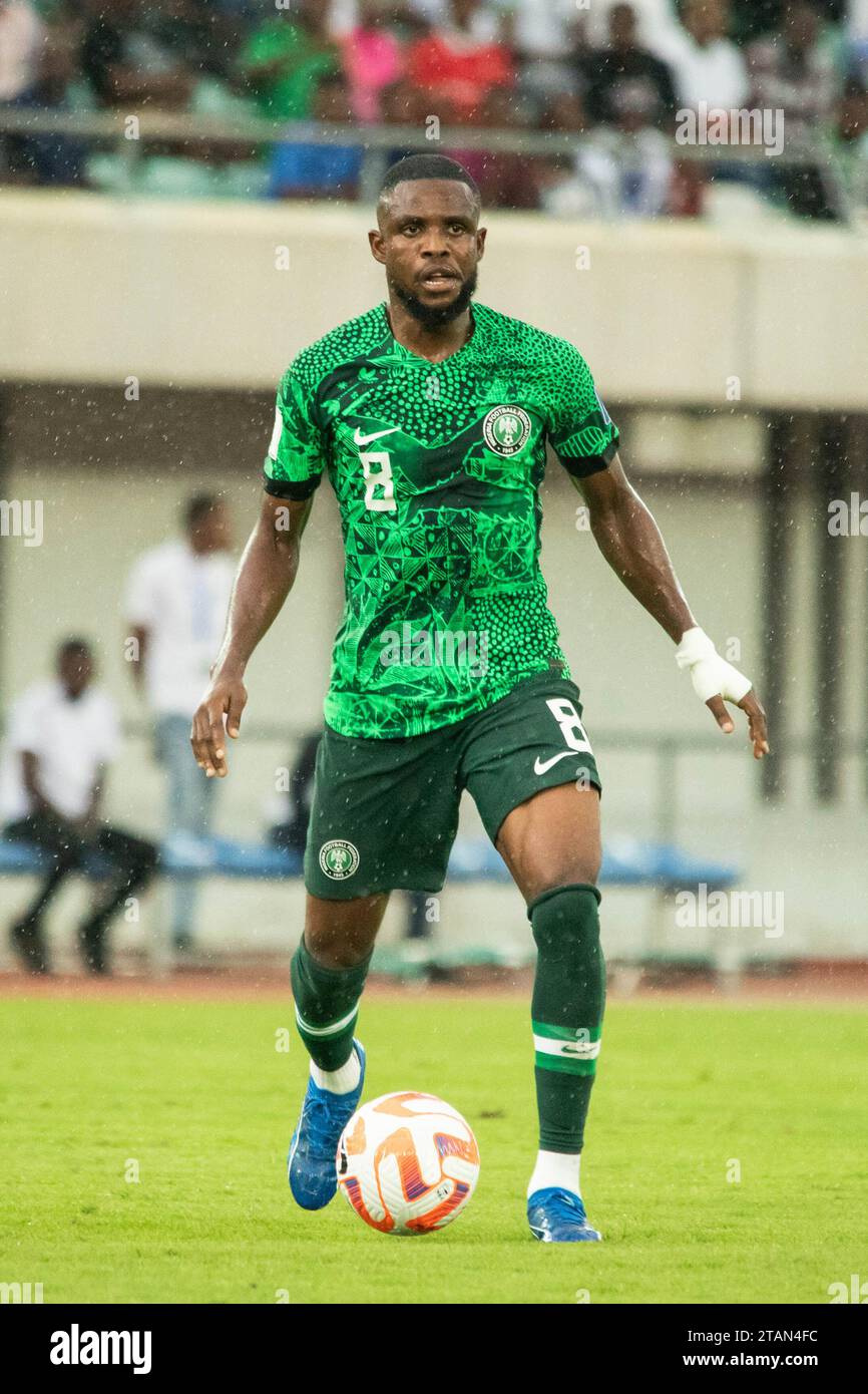 UYO, NIGERIA - NOVEMBER 16: Frank Onyeka of Nigeria during the 2026 ...