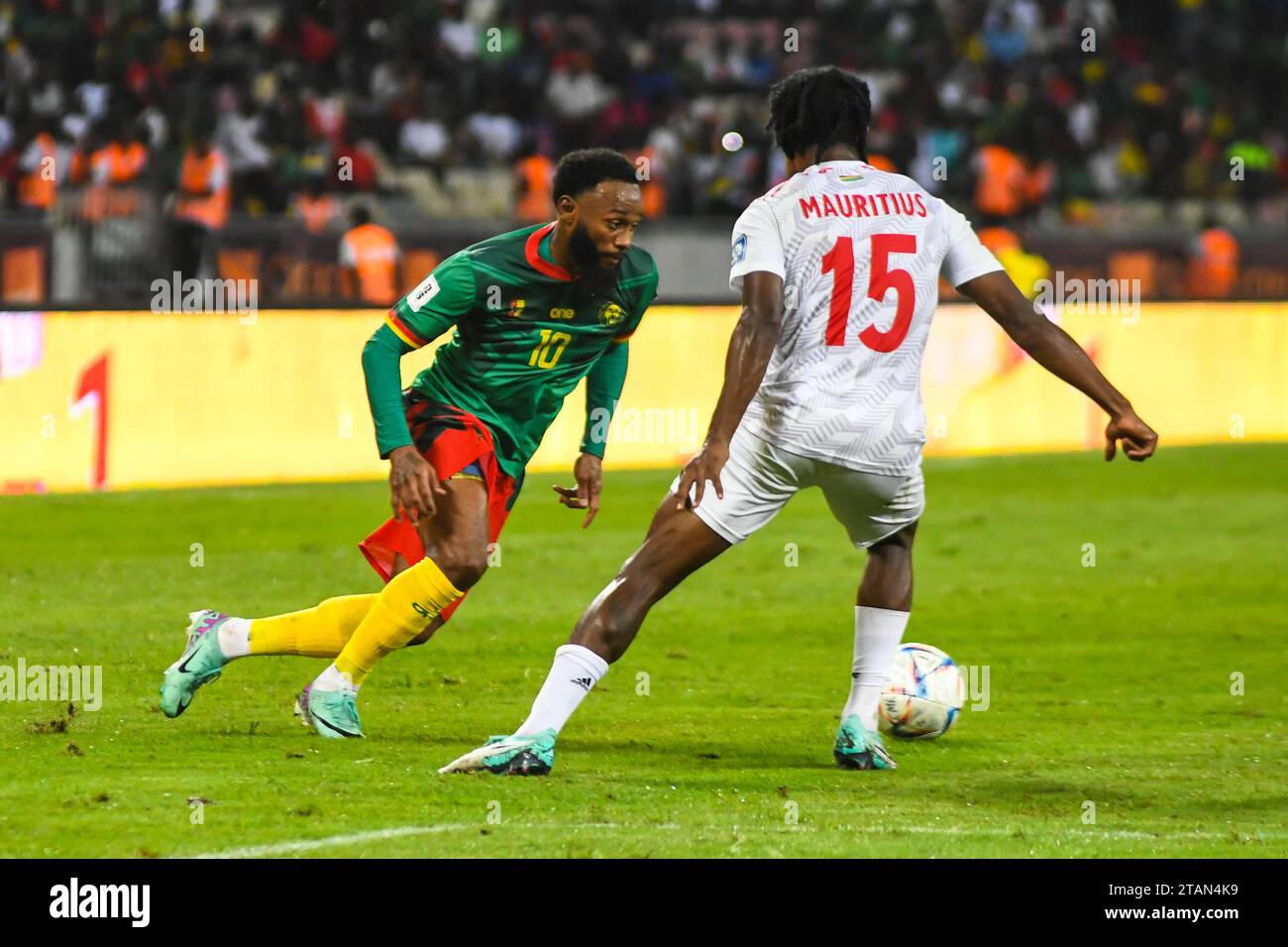 DOUALA, CAMEROON - NOVEMBER 17: Georges Kevin N'Koudou of Cameroon ...