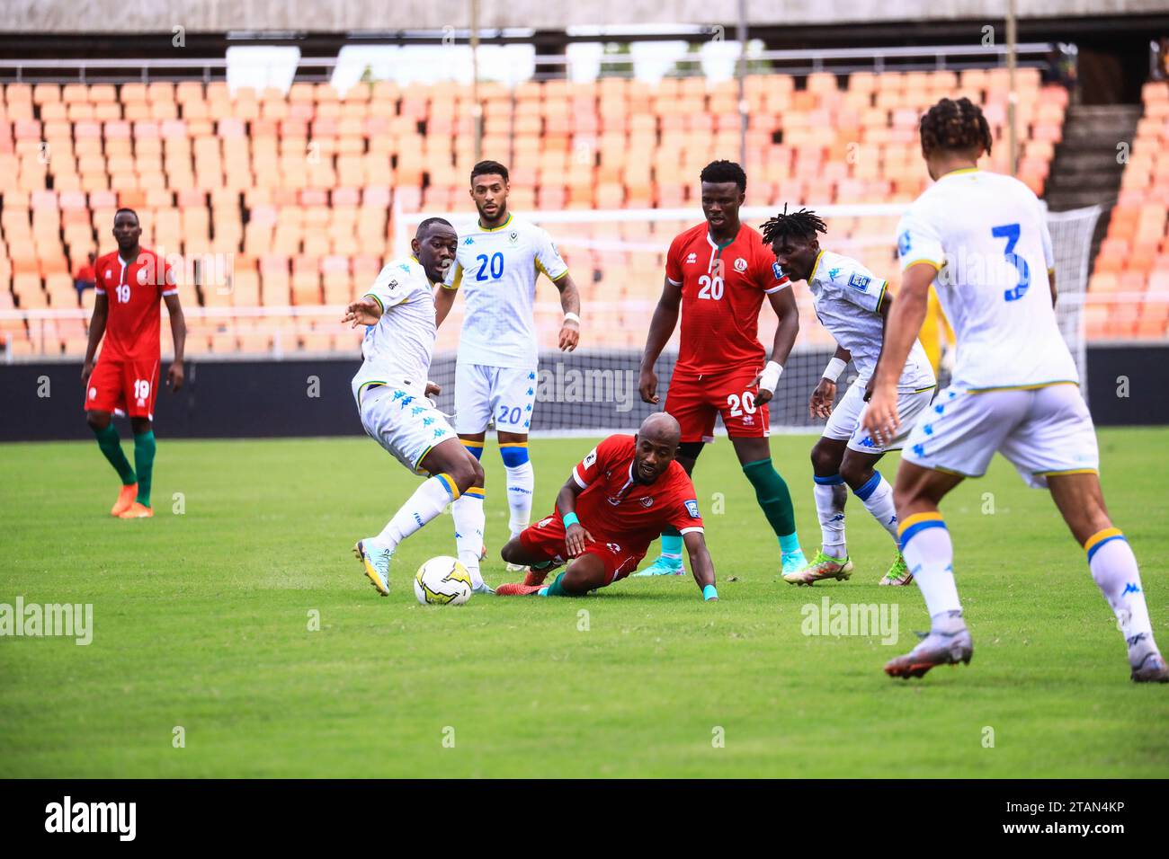 DAR ES SALAAM, TANZANIA - - NOVEMBER 19: Burundi and Gabon during the ...