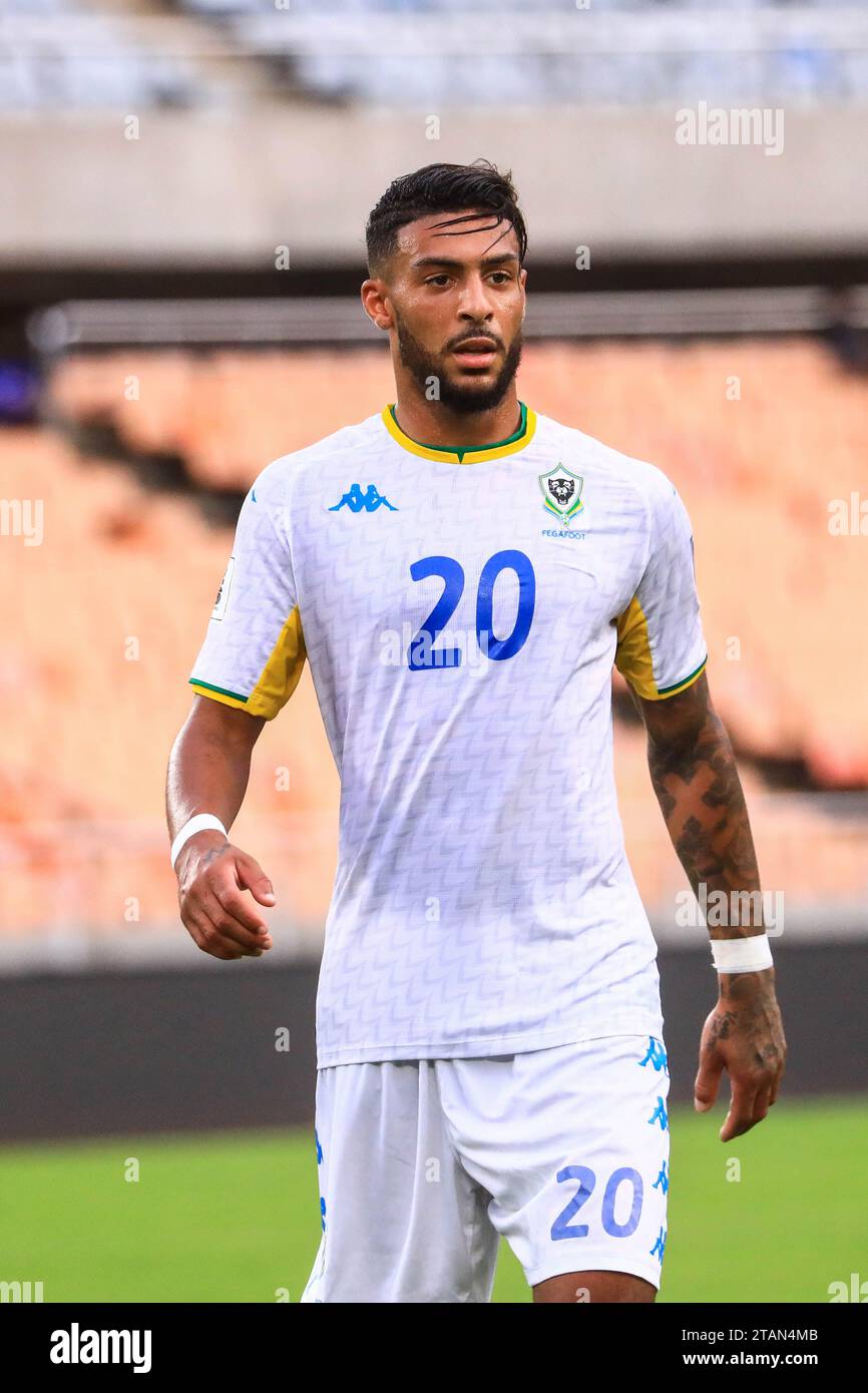 DAR ES SALAAM, TANZANIA - - NOVEMBER 19: Denis Bouanga of Gabon during ...