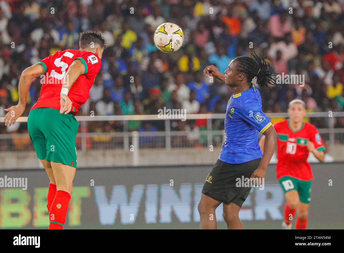 DAR ES SALAAM, TANZANIA - NOVEMBER 21: Kibu Denis of Tanzania and Nayef ...