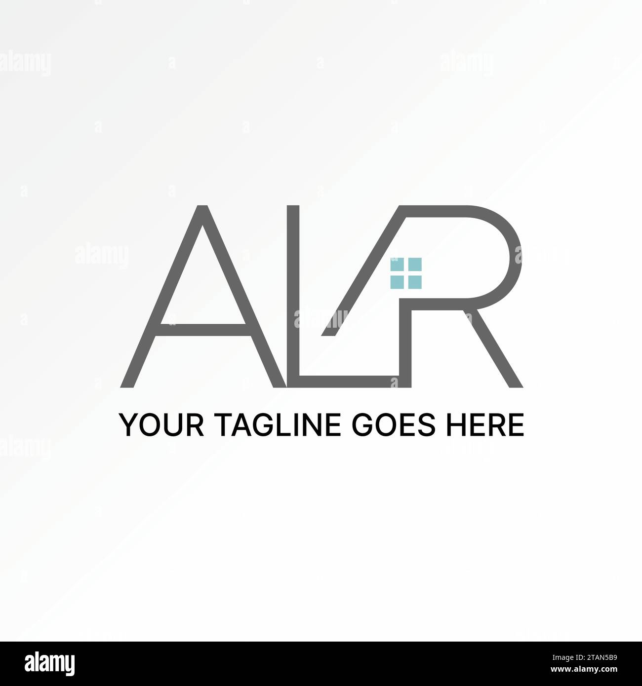 Logo design graphic concept creative abstract premium vector sign unique stock letter initial ...