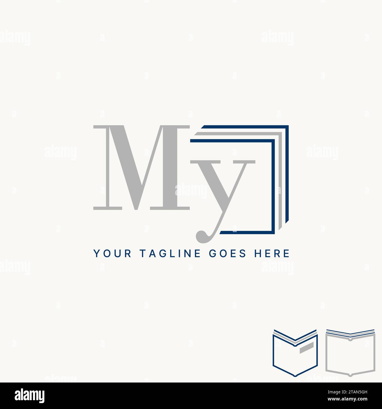 Logo design graphic concept creative premium abstract vector sign unique stock letter initial ...