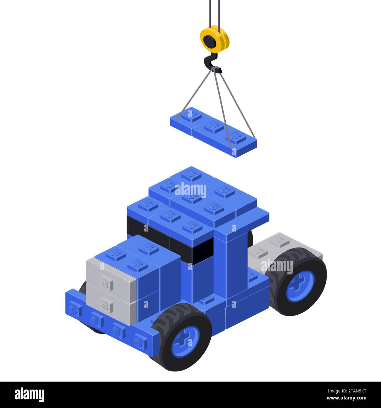 Truck construction concept, auto industry. Vector Stock Vector Image ...