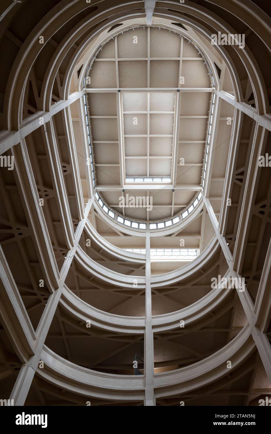 Lingotto, Turin, Italy, - August 10, 2023. Interior of the Lingotto ...