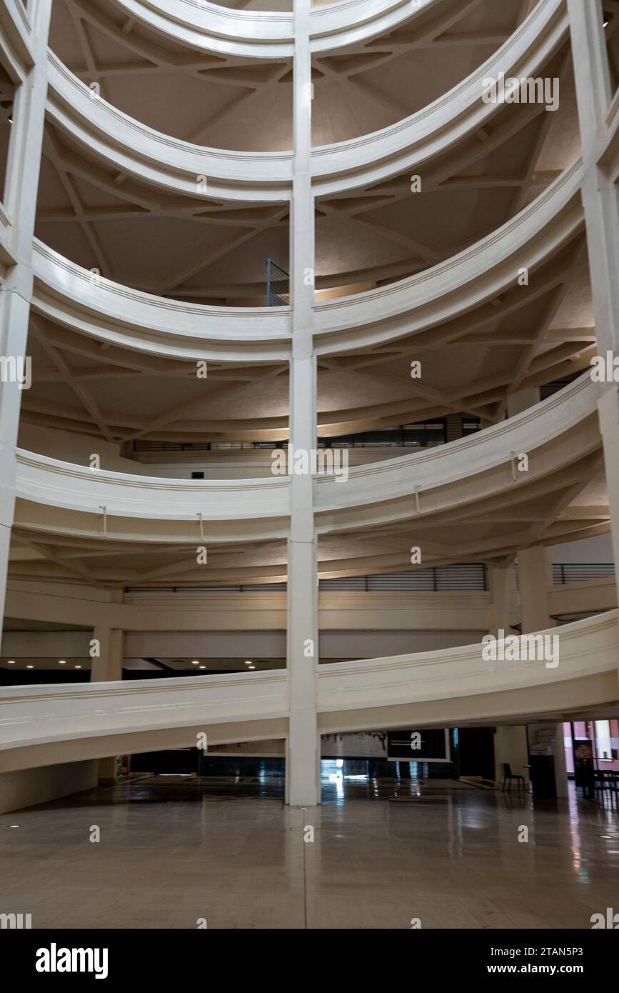 Lingotto, Turin, Italy, - August 10, 2023. Interior of the Lingotto ...