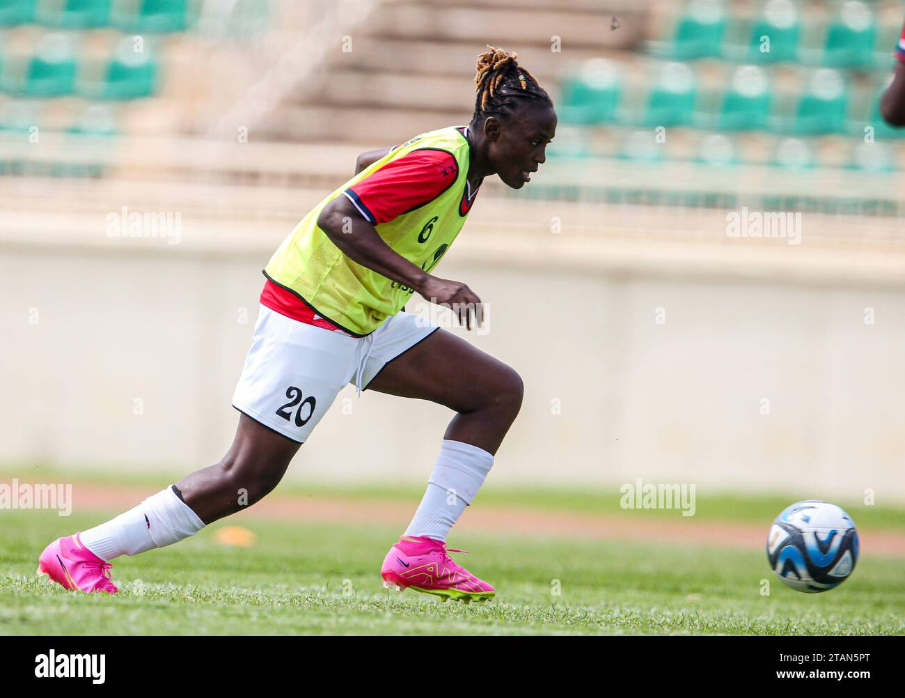NAIROBI, KENYA - NOVEMBER 28: Harambee Starlets Captain Centrine Wasike during a training ...