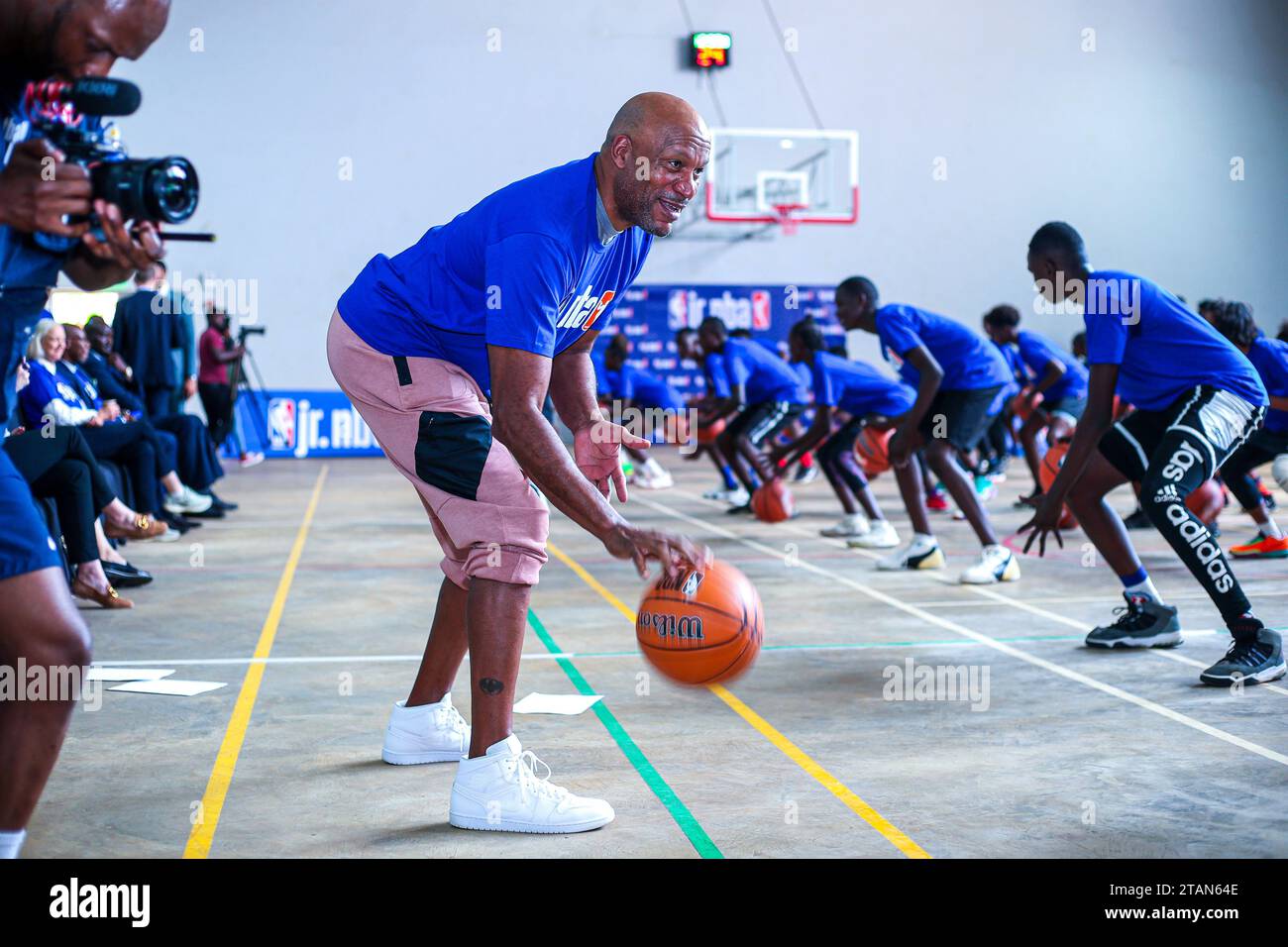 NAIROBI, KENYA - NOVEMBER 29: Five time NBA champion Ron Harper ...
