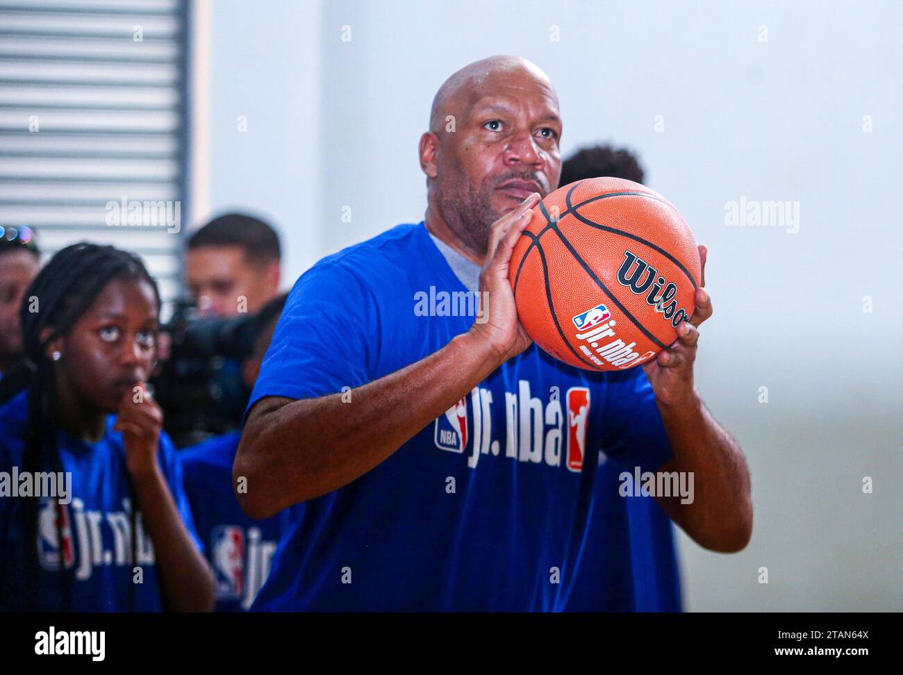 NAIROBI, KENYA - NOVEMBER 29: Five time NBA champion Ron Harper ...