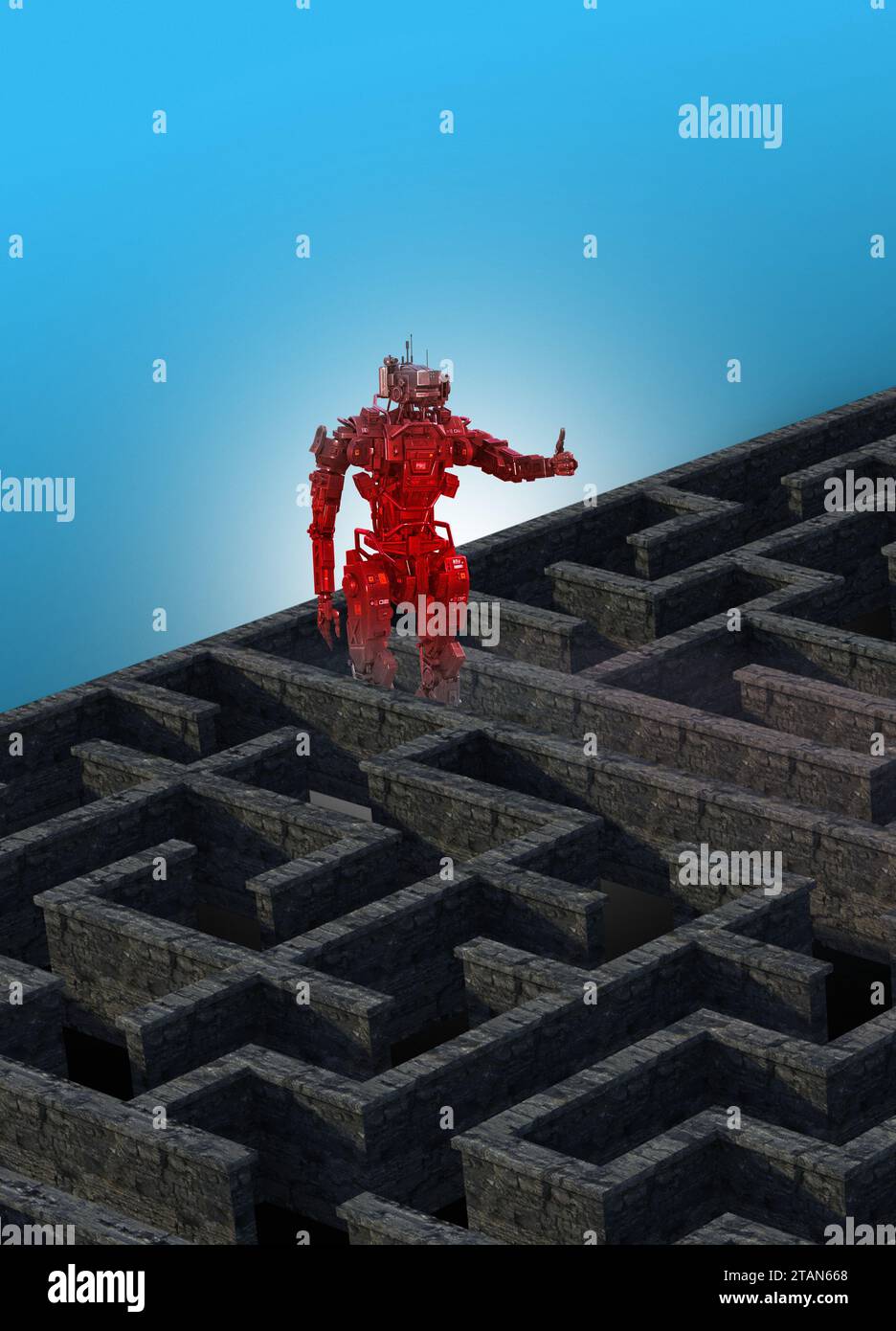 AI and robotics, conceptual illustration Stock Photo - Alamy