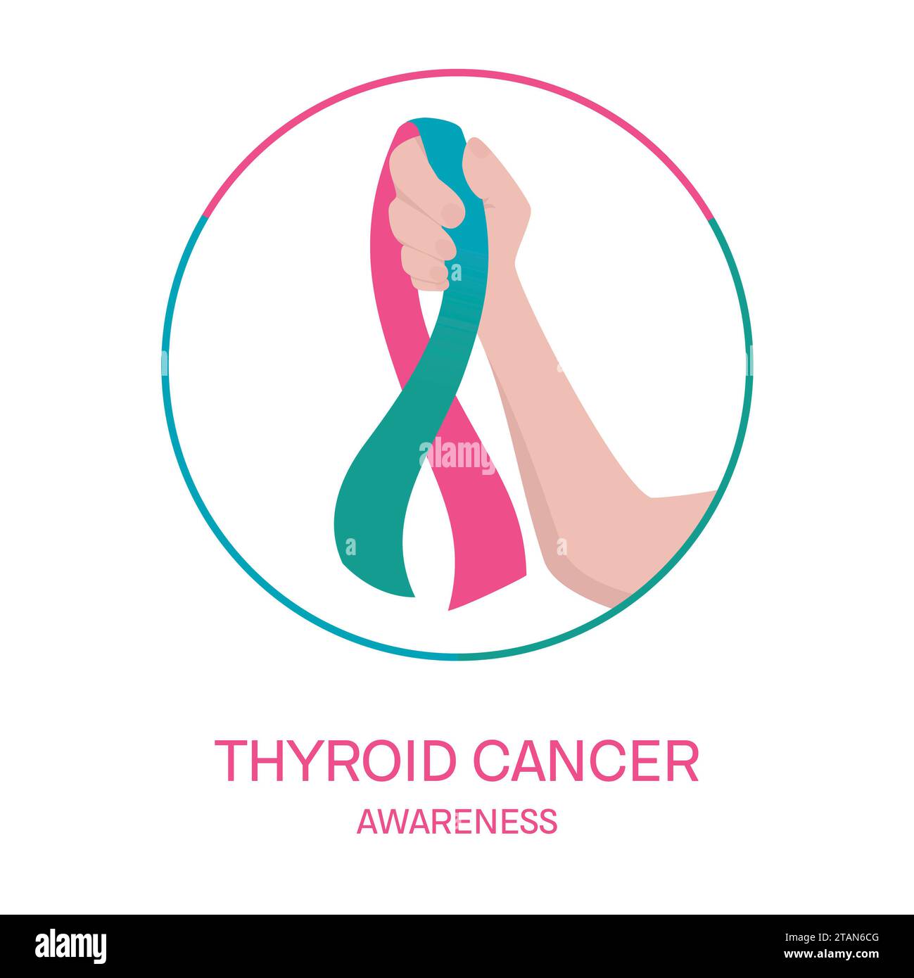 Thyroid cancer, conceptual illustration Stock Photo - Alamy