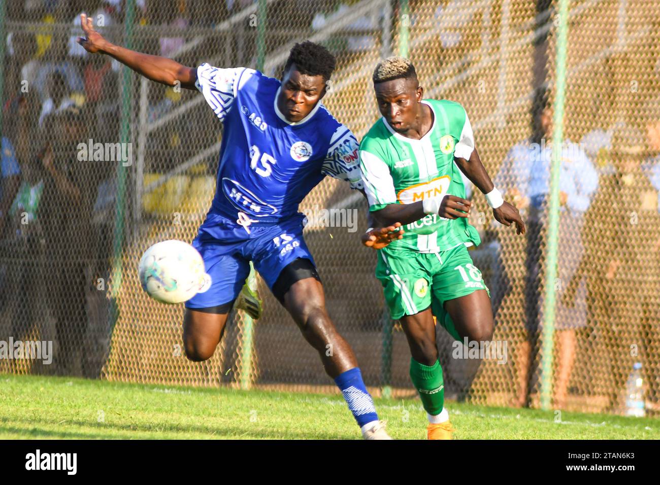 YAOUNDE, CAMEROON - NOVEMBER 26: Aziz Bassane Koulagna of Coton and ...