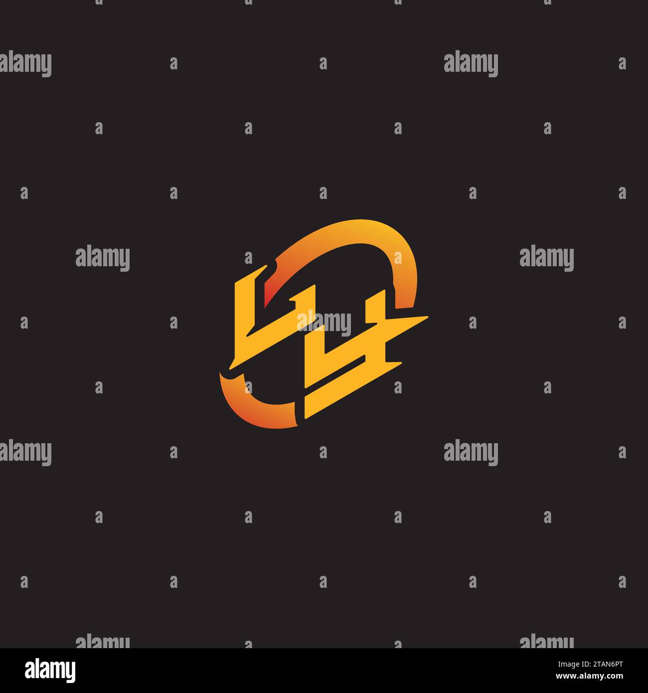 YL combination letter unique initials logo esport for gaming team ...