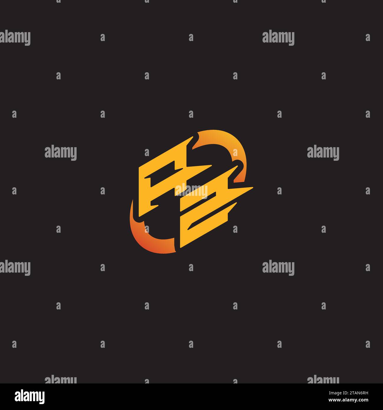 ZA combination letter unique initials logo esport for gaming team ...