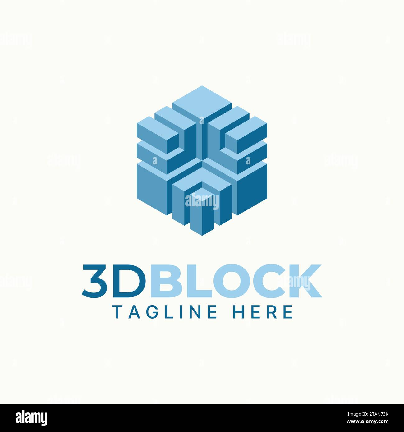 Logo design graphic concept creative abstract premium vector sign unique stock 3D hexagon ...