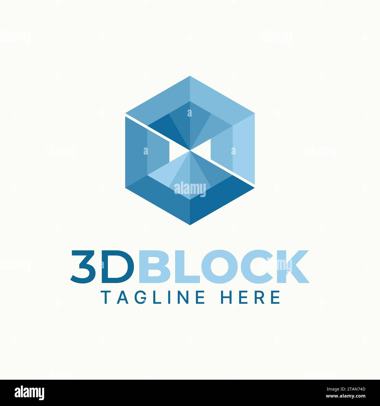 Abstract isometric 3d hexagon pattern hi-res stock photography and ...