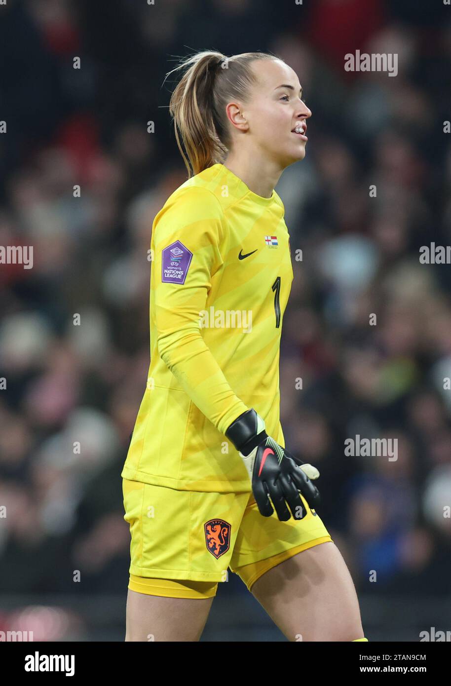 Daphne van Domselaar of Netherlands during UEFA Women's Nationals ...