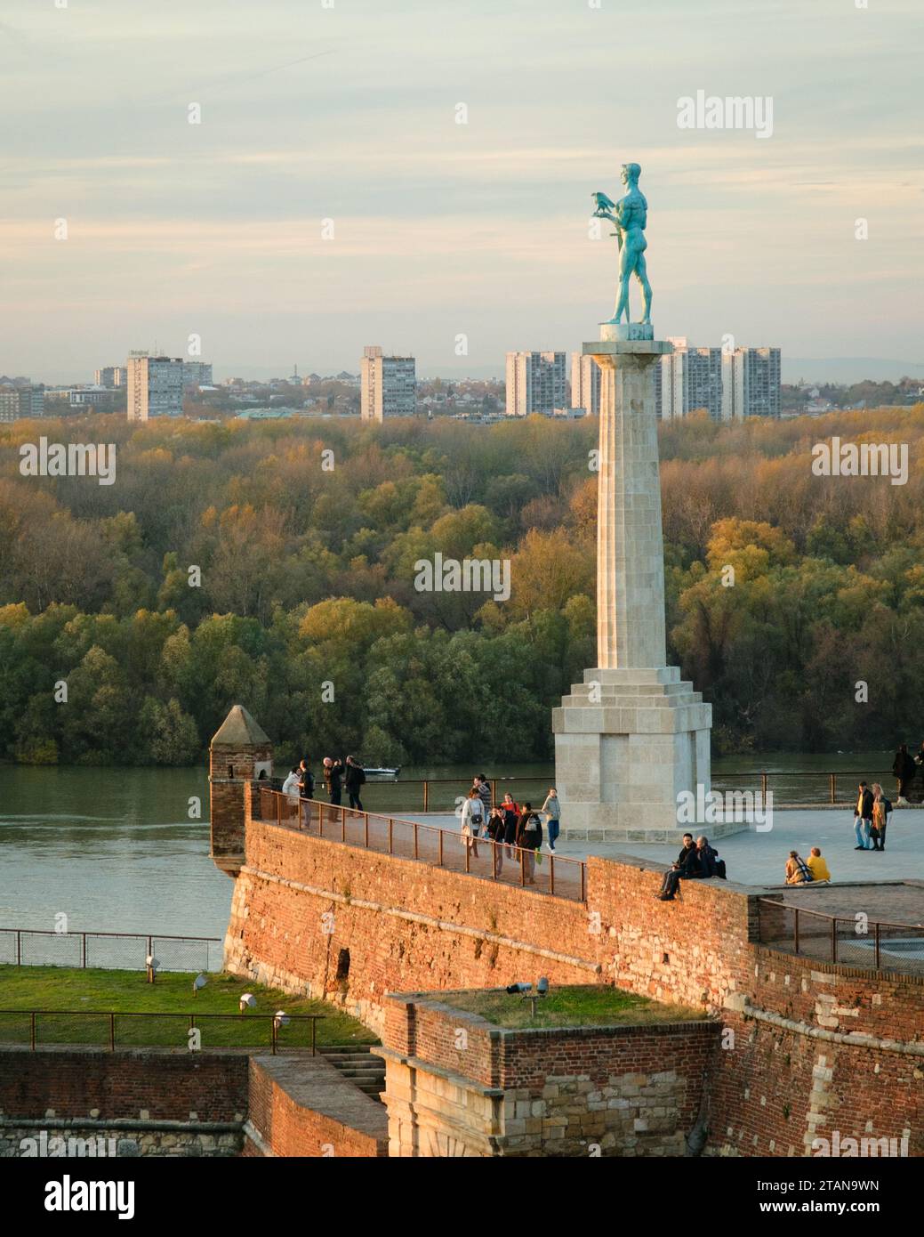 The Victor statue in Belgrade, Serbia Stock Photo - Alamy