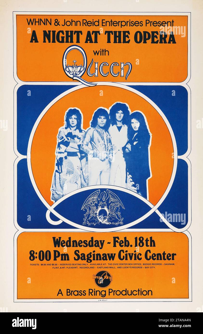 Queen Concert Poster Queen Vintage Concert Poster Slane Castle Ireland