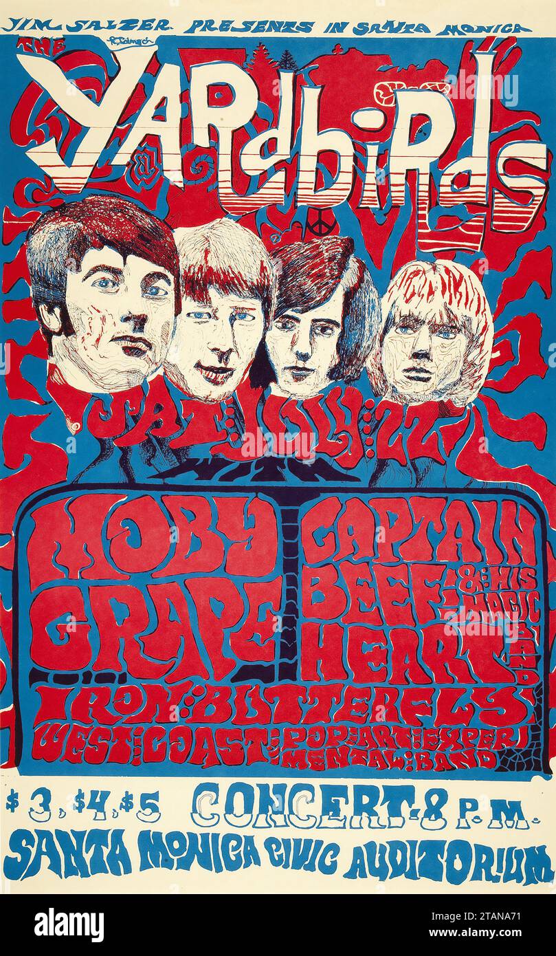 Yardbirds (with Jimmy Page), Moby Grape, Captain Beef Heart - concert ...