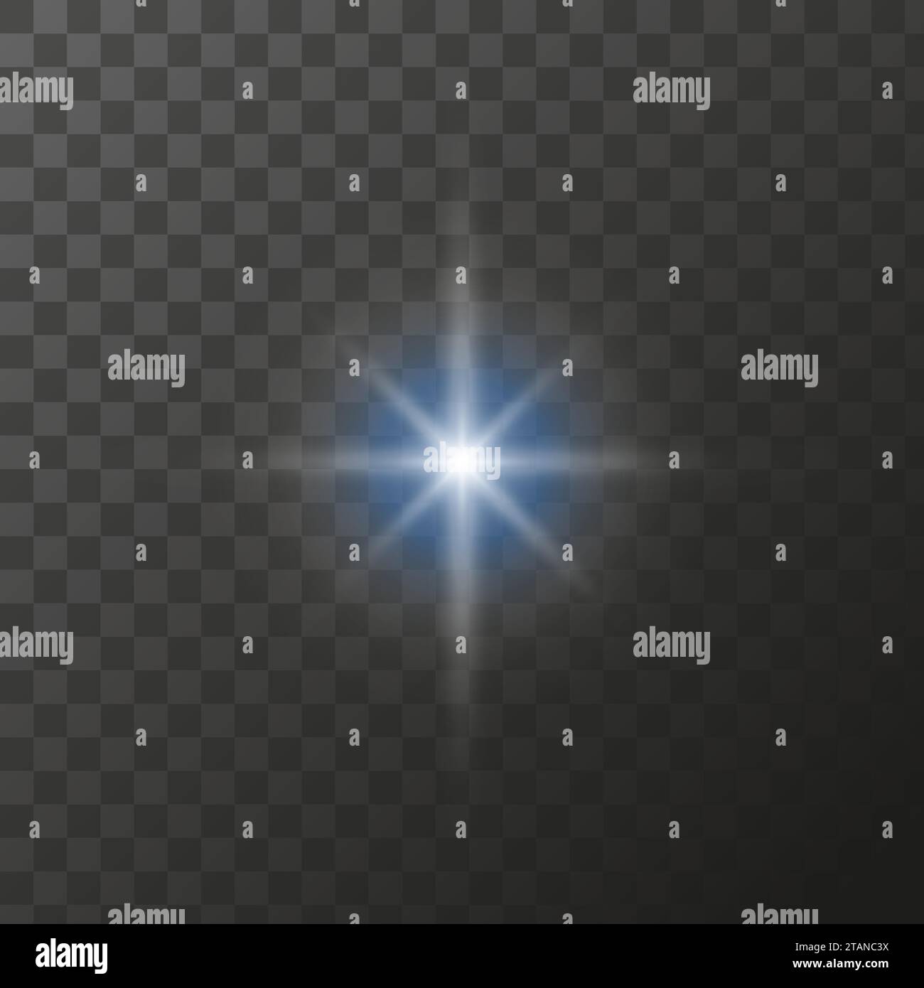 Blue star shining star on transparent background, Bright blue light ...