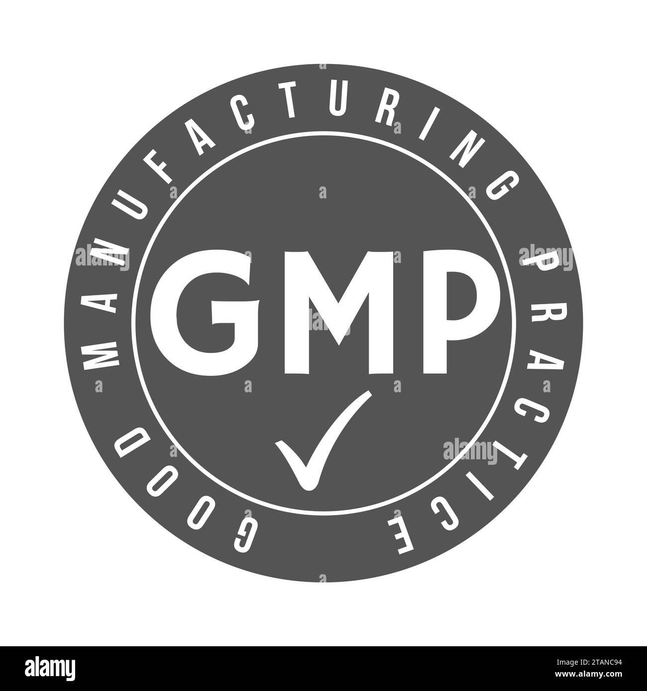 GMP good manufacturing practice symbol icon Stock Photo - Alamy
