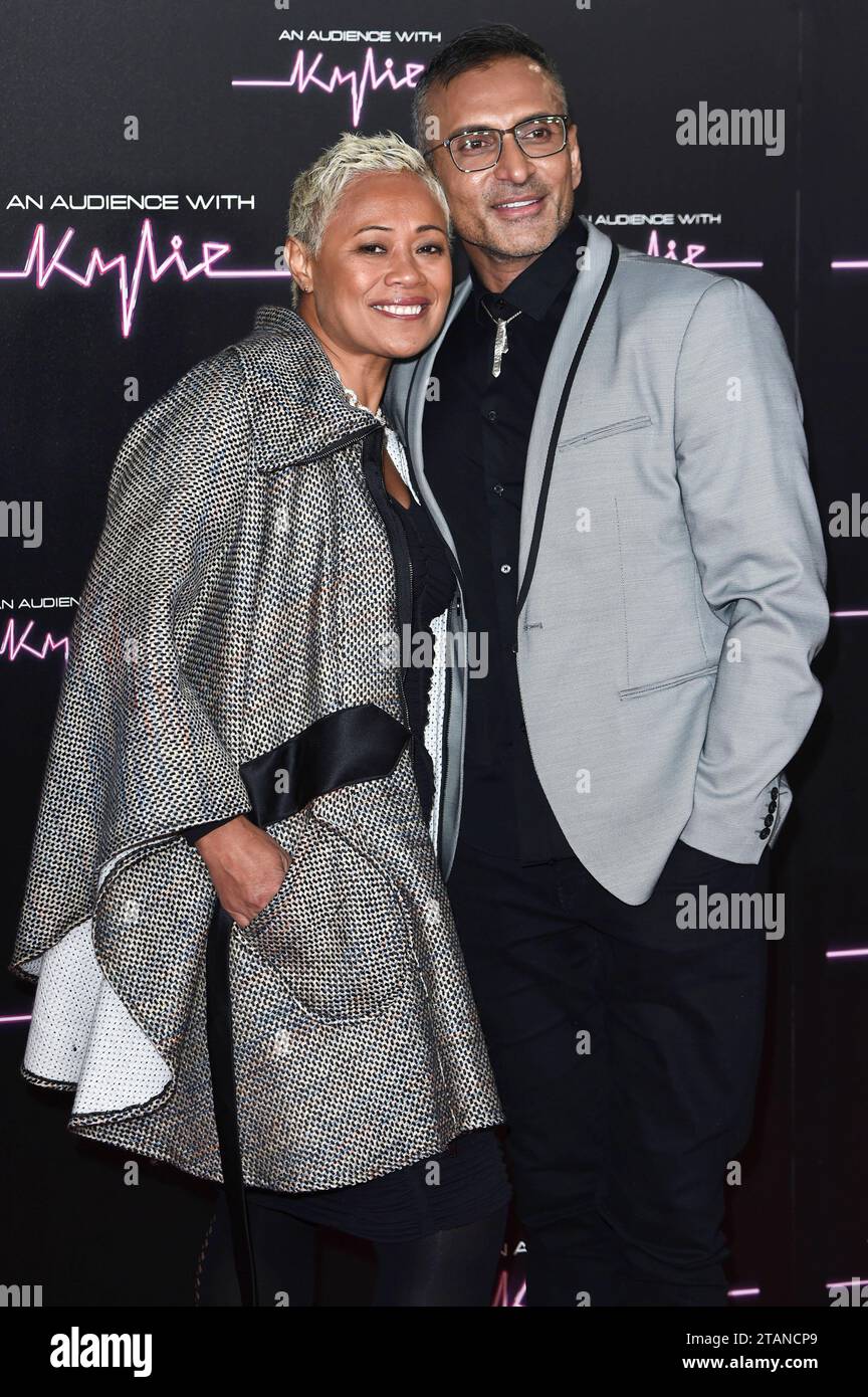 Monica Galetti mit Begleitung bei der Ankunft zum Konzert An Audience ...