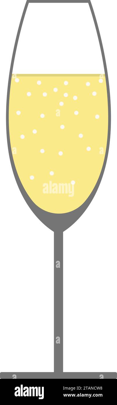 Champagne Glass Icon. Vector Illustration Stock Vector Image & Art - Alamy
