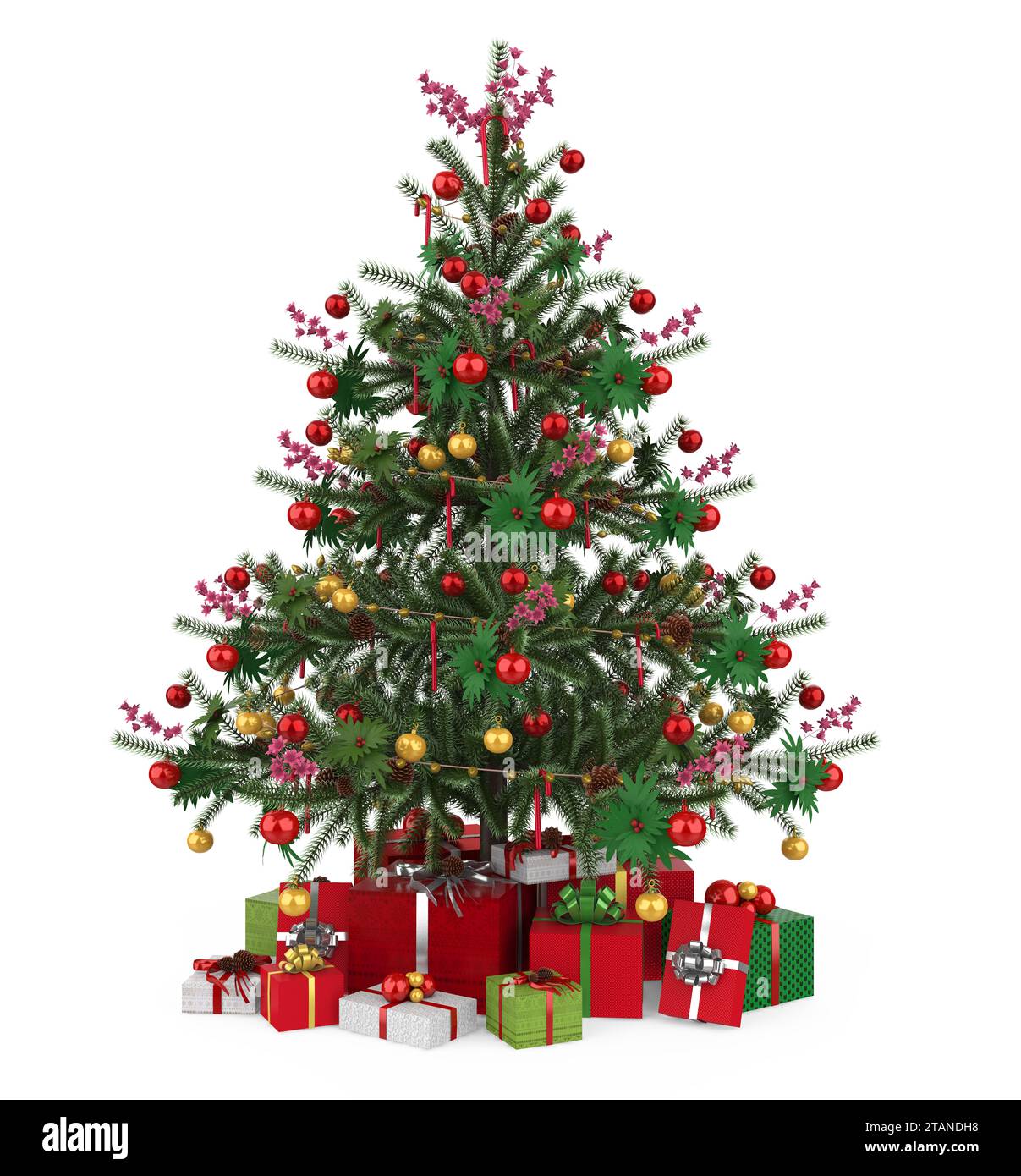Christmas Tree Isolated Stock Photo - Alamy