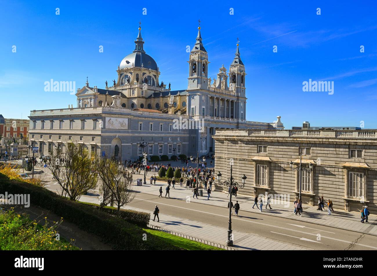 Madrid Cathedral Santa Maria la Real de La Almudena in Madrid, Spain ...