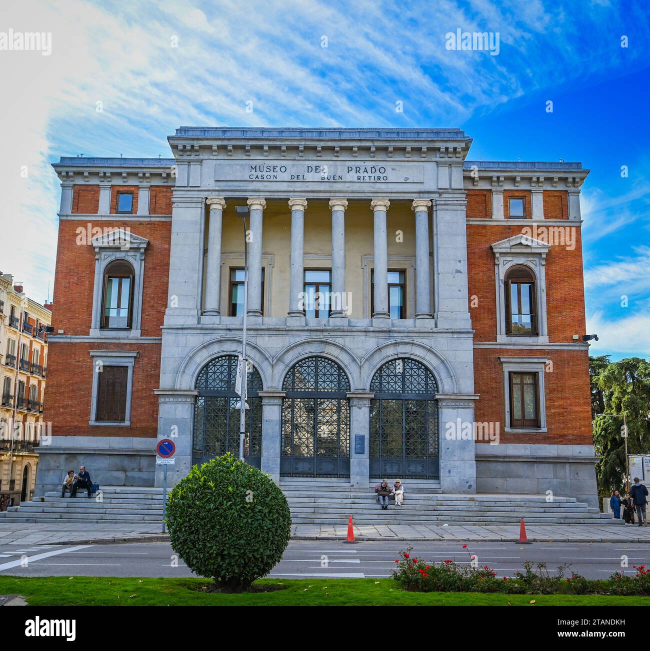 Facade of the National Prado Museum, the most important museum in ...